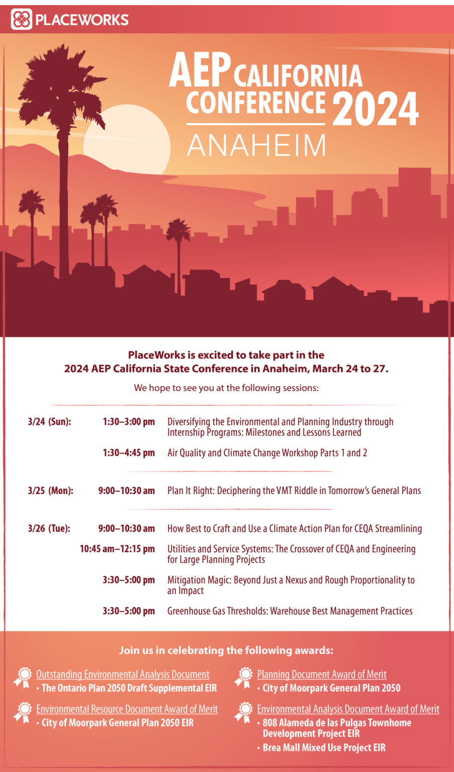 Join Us at the 2024 AEP Conference - Placeworks, Inc.